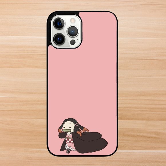 Accessories | Cute Demon Slayer Nezuko On Pink Anime Iphone Case | Poshmark
